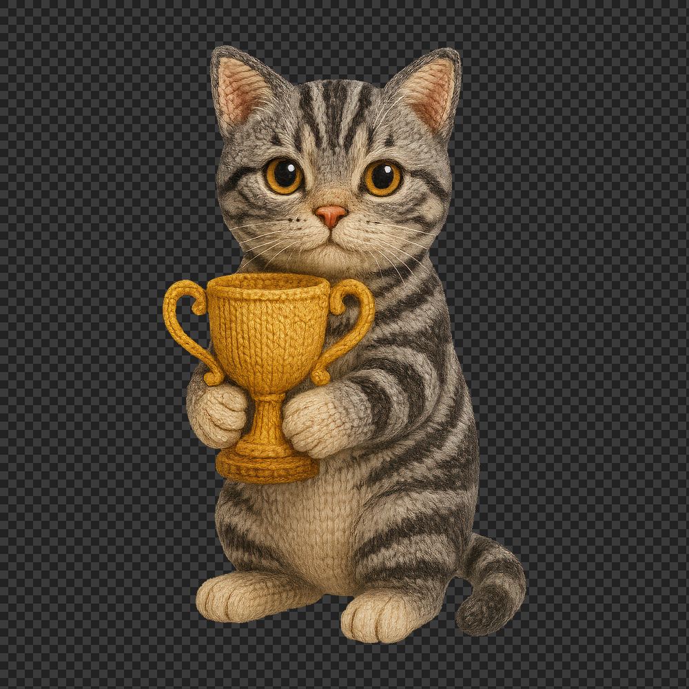 Cat Trophy Design Images | Free Photos, PNG Stickers, Wallpapers ...