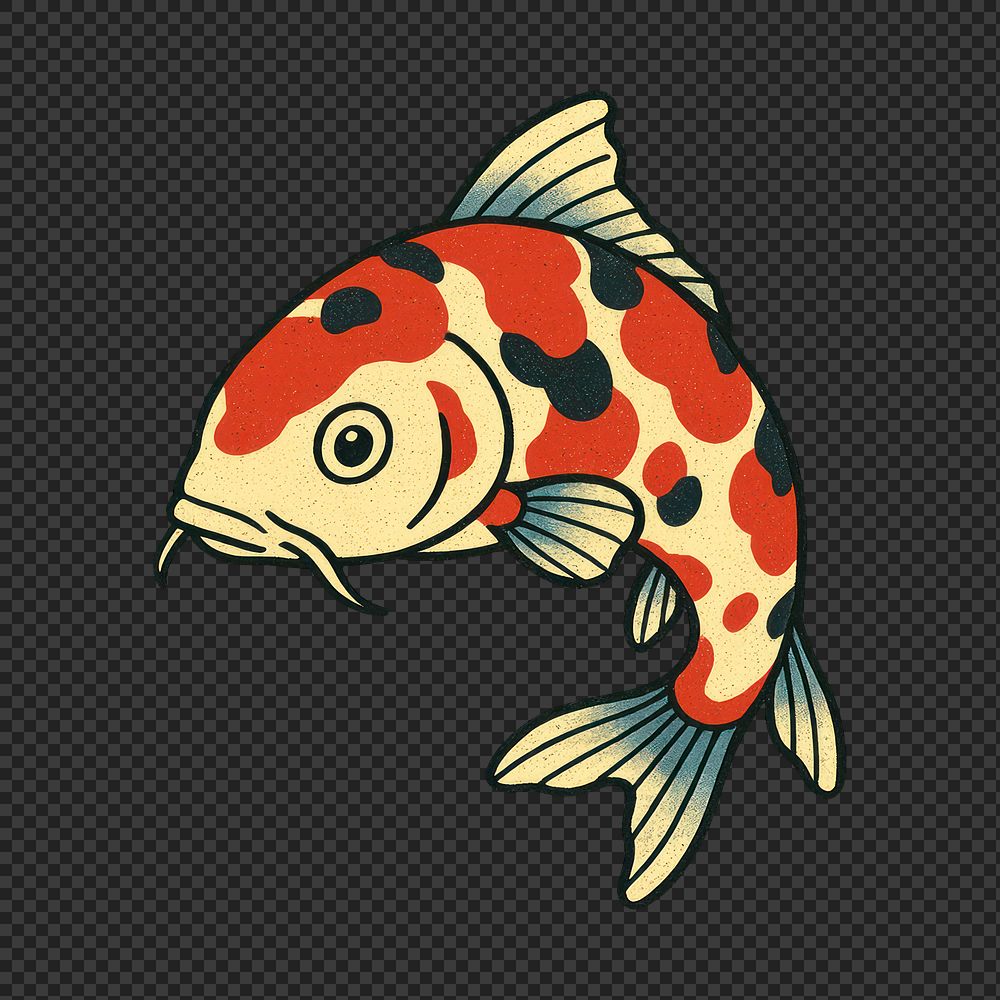Koi+fish+drawing Animal Images | Free Photos, PNG Stickers, Wallpapers ...