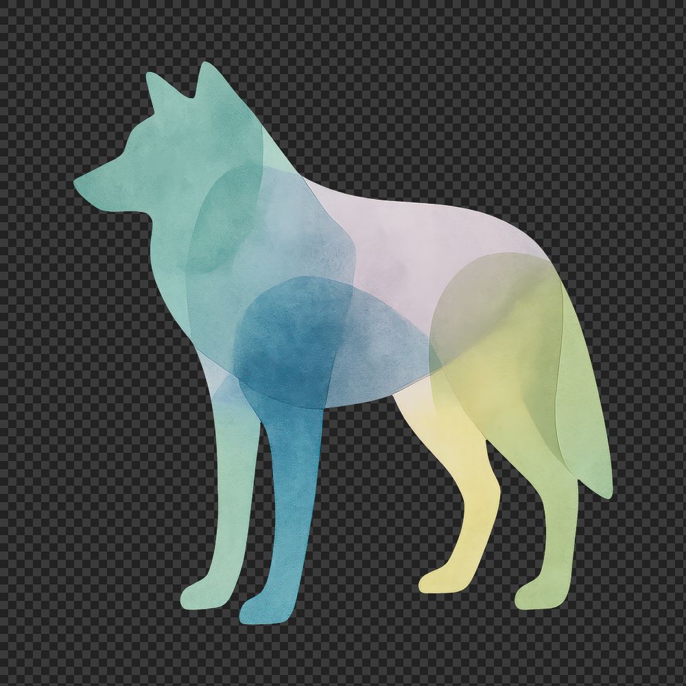 Transparent Wolf Design Style Shadow Images | Free Photos, PNG Stickers ...