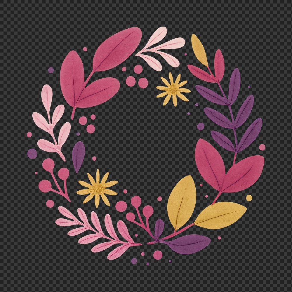 Purple+and+pink+wreath Background Design Circle Images | Free Photos ...