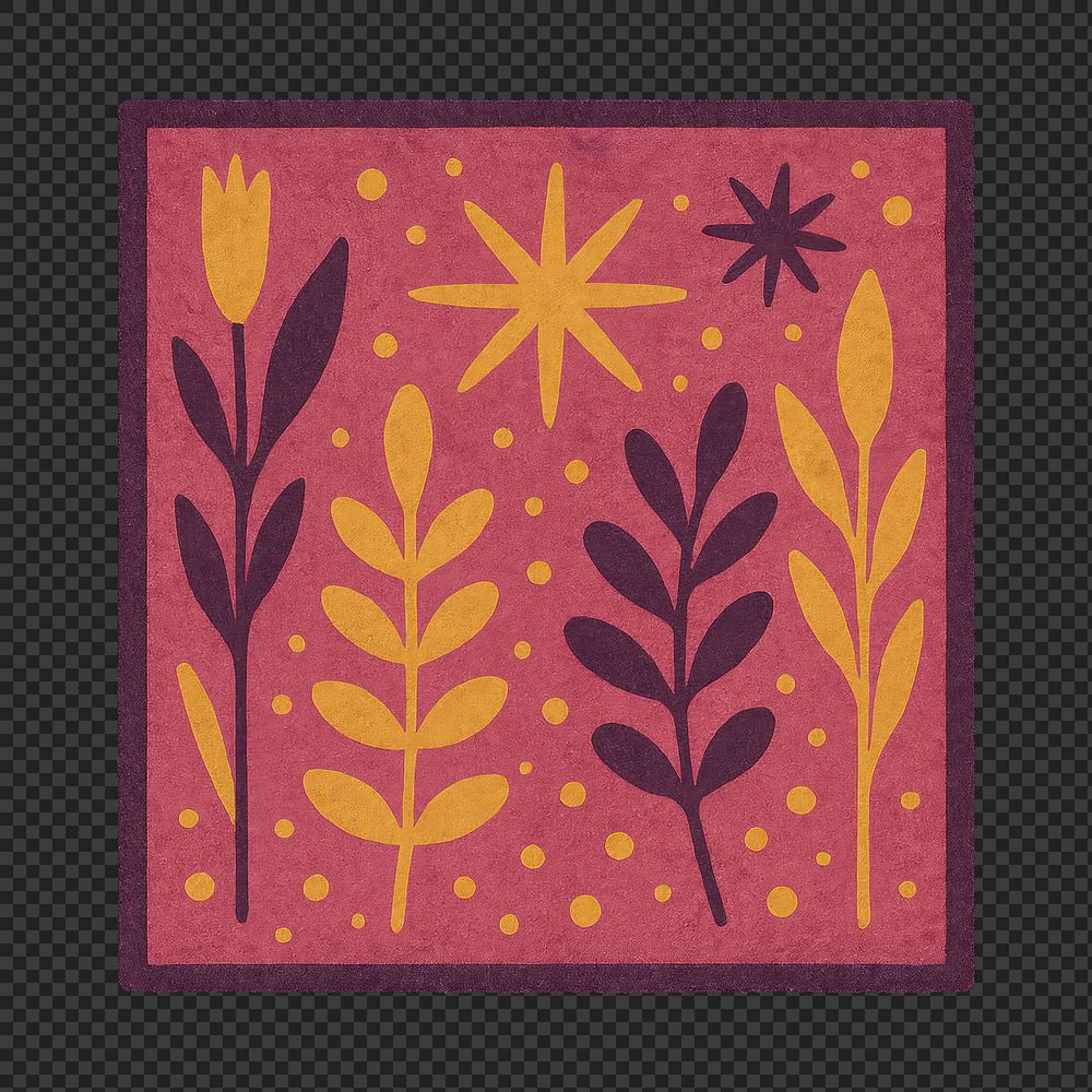 Colourful+botanical+rug Background Design PNG Images | Free Photos, PNG ...