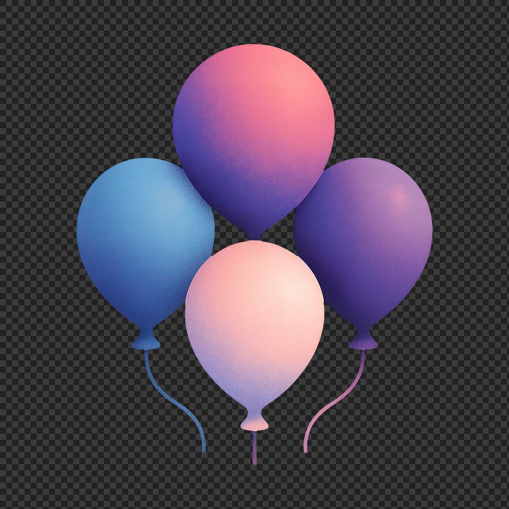 PNG Colorful festive balloon illustration | Free PNG - rawpixel