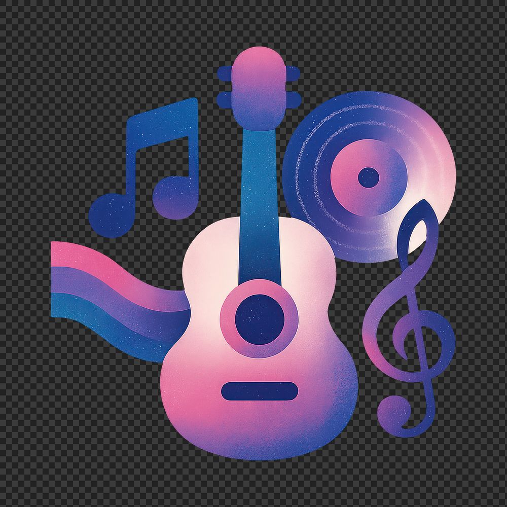 Music Instruments Black And White PNG Background Images | Free Photos ...