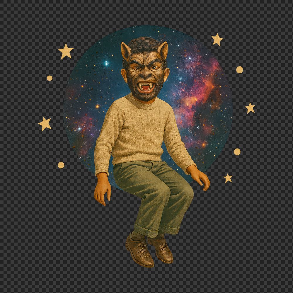 Werewolf Design Aesthetic Paper Images | Free Photos, PNG Stickers ...