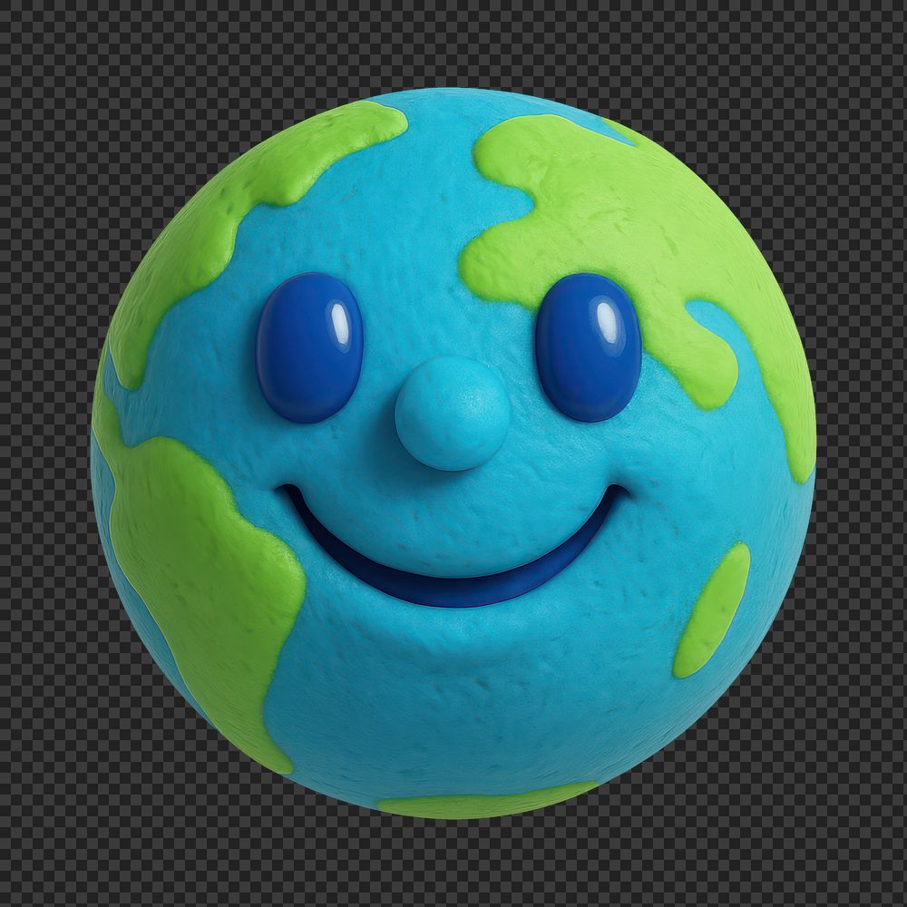 Happy+earth+icon Transparent PNG Images | Free Photos, PNG Stickers ...
