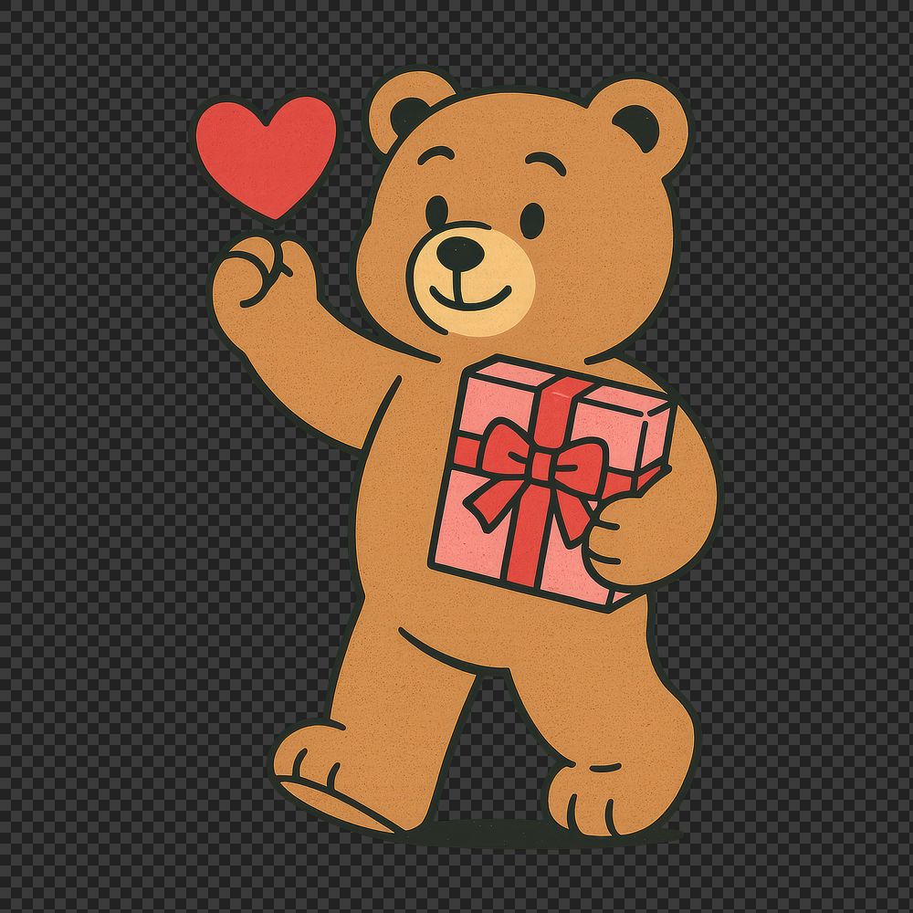 Bear Box Background Gift Animal Cartoon Images | Free Photos, PNG ...