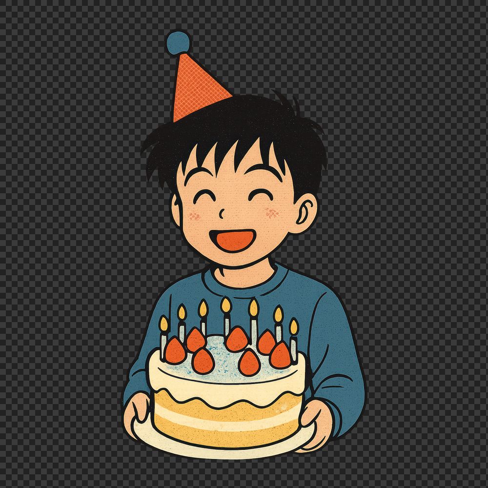 Happy Birthday Japanese PNG People Images | Free Photos, PNG Stickers ...