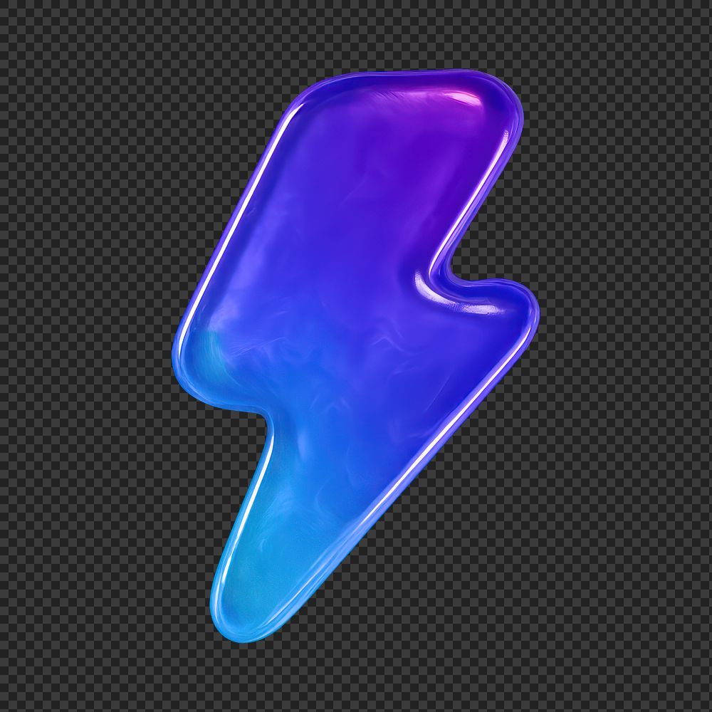 3d Icon Lightning Gradient Images | Free Photos, PNG Stickers ...