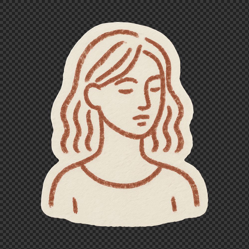 Woman+line+drawing Aesthetic Images | Free Photos, PNG Stickers ...