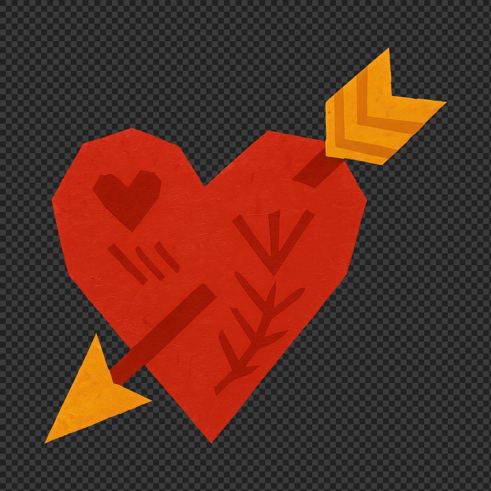 Love Hearts Paint Paper Transparent Background Images | Free Photos ...