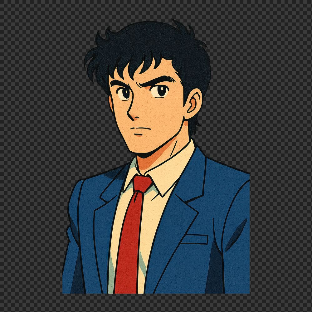 PNG Animated character formal attire | Free PNG - rawpixel