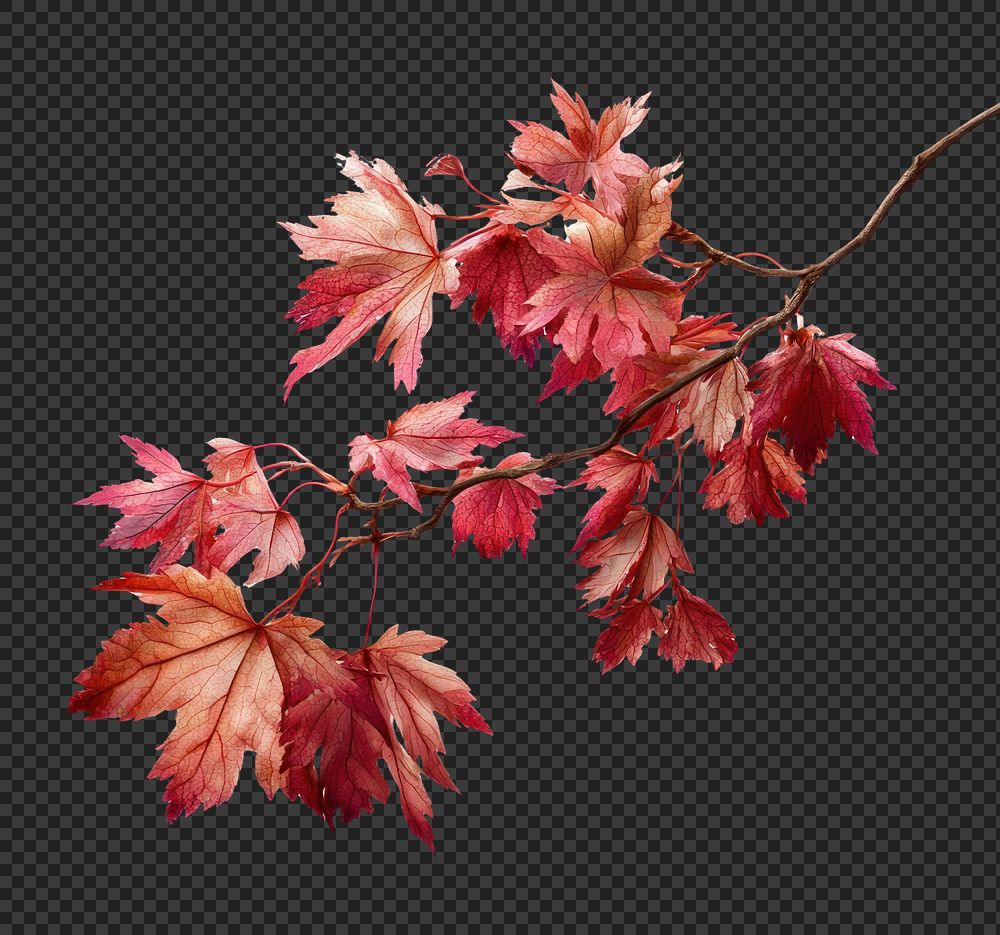 Red Autumn Leaves PNG Transparent Texture Images | Free Photos, PNG ...