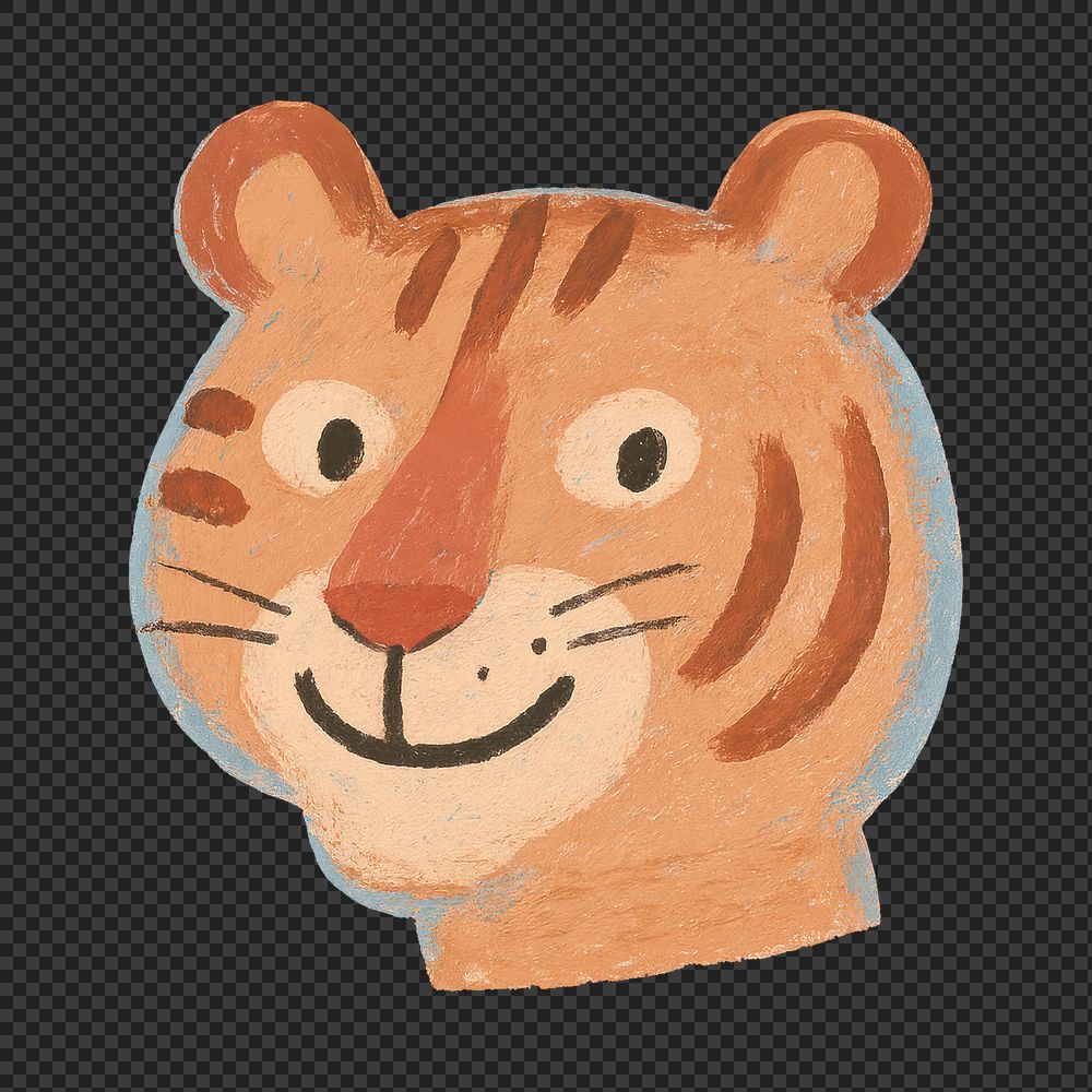 Tiger Outline Vintage Color Images | Free Photos, PNG Stickers ...