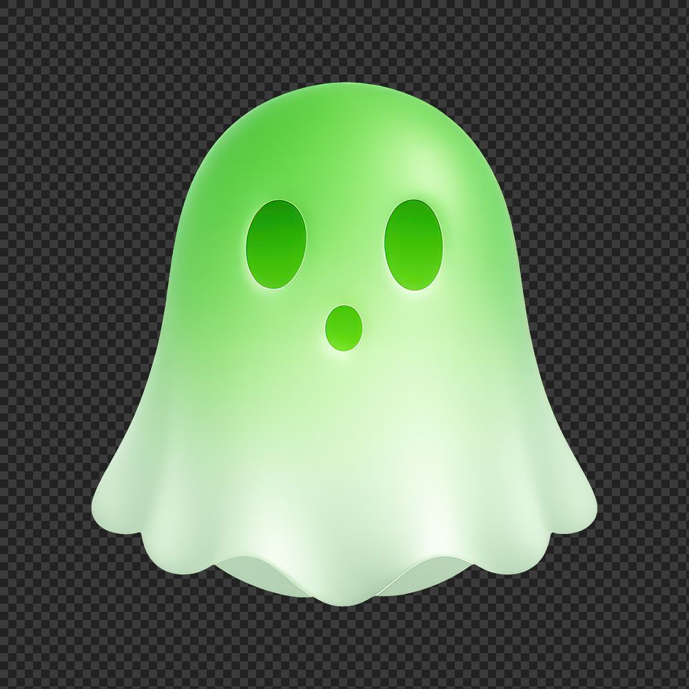 Green Ghost Gradient Design Background PNG Images | Free Photos, PNG ...