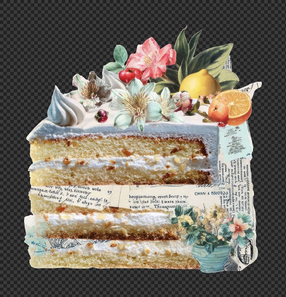 Flowers And Cakes Dessert Isolated Images | Free Photos, PNG Stickers ...