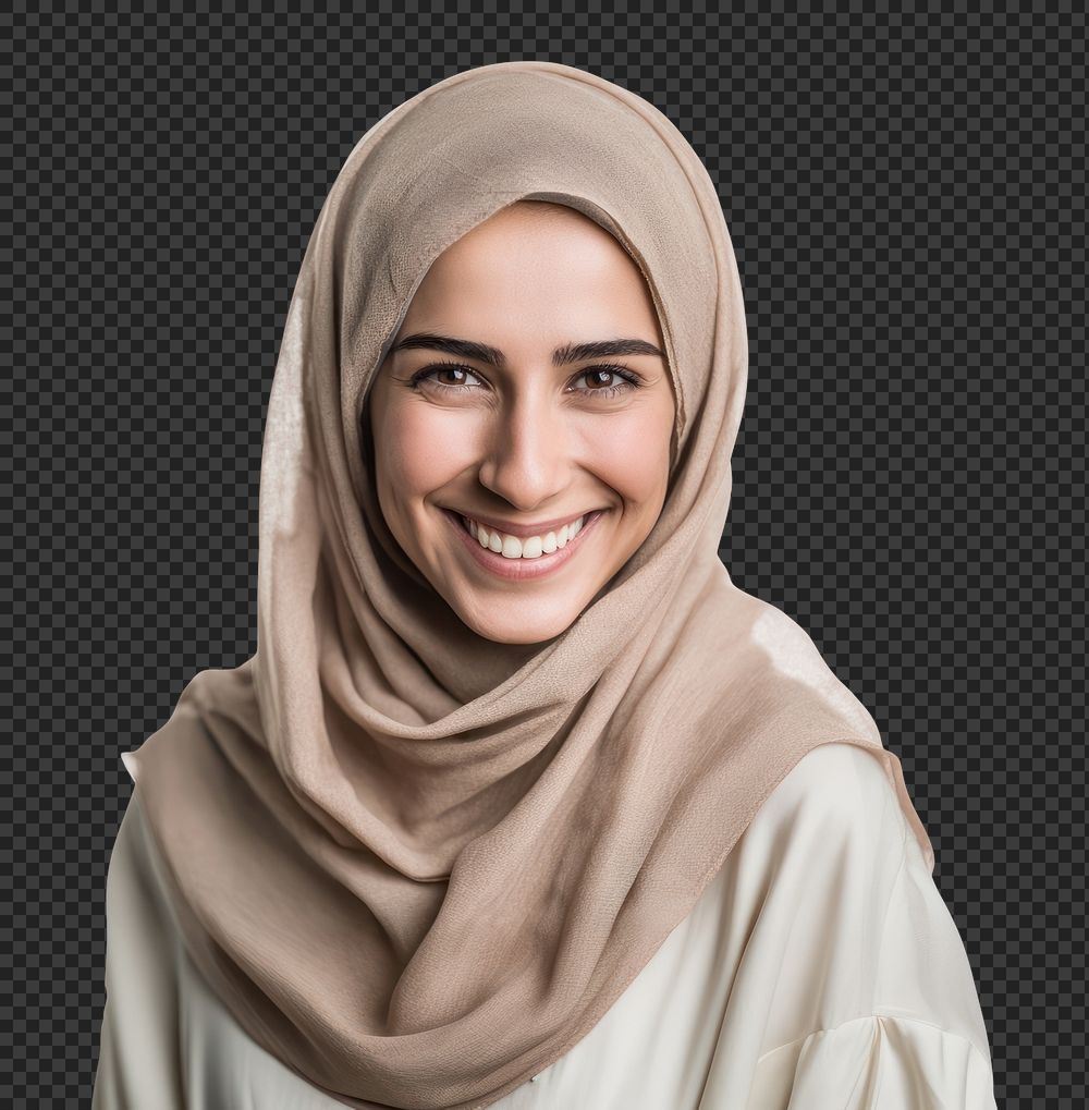Arabic Person PNG Hijab Smiling Images | Free Photos, PNG Stickers ...