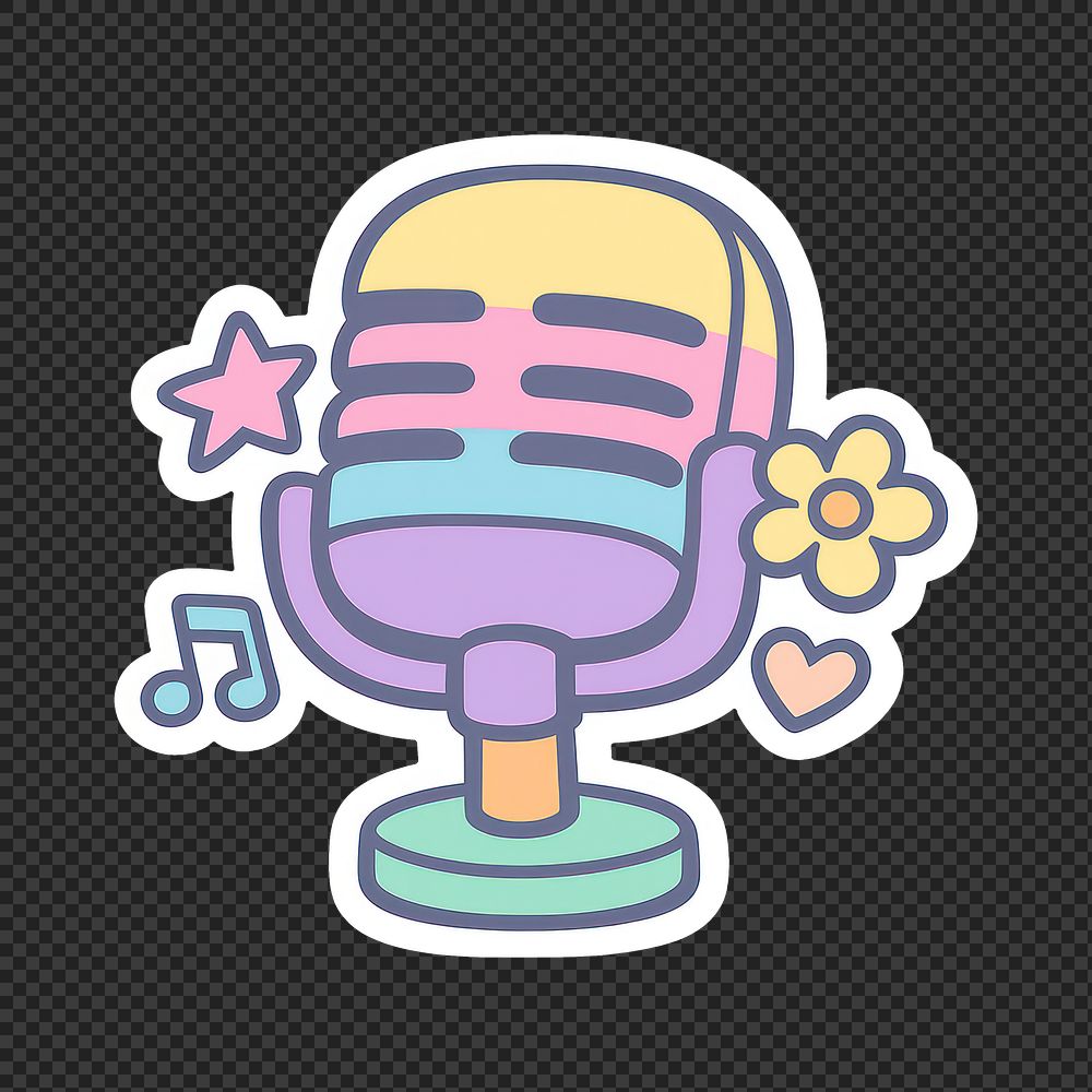 Line+art+microphone PNG Images | Free Photos, PNG Stickers, Wallpapers ...