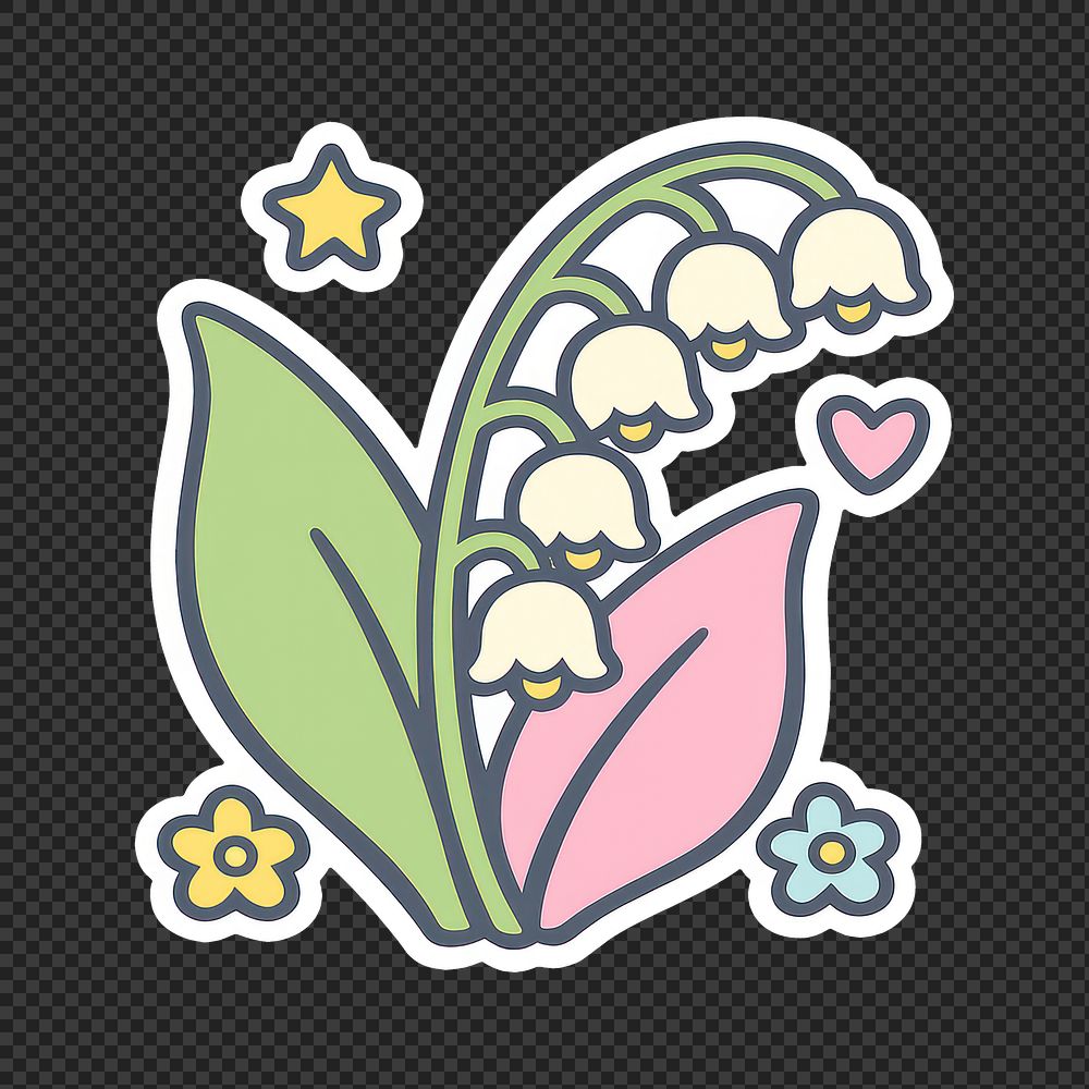 Lily Line PNG Design Flower Images | Free Photos, PNG Stickers ...