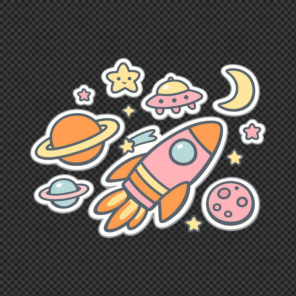 Ship Sticker Design Background Cartoon PNG Images | Free Photos, PNG ...