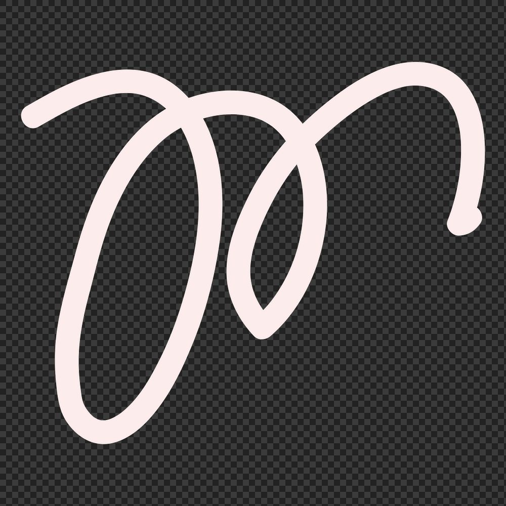 Pink doodle line png sticker, | Premium PNG - rawpixel