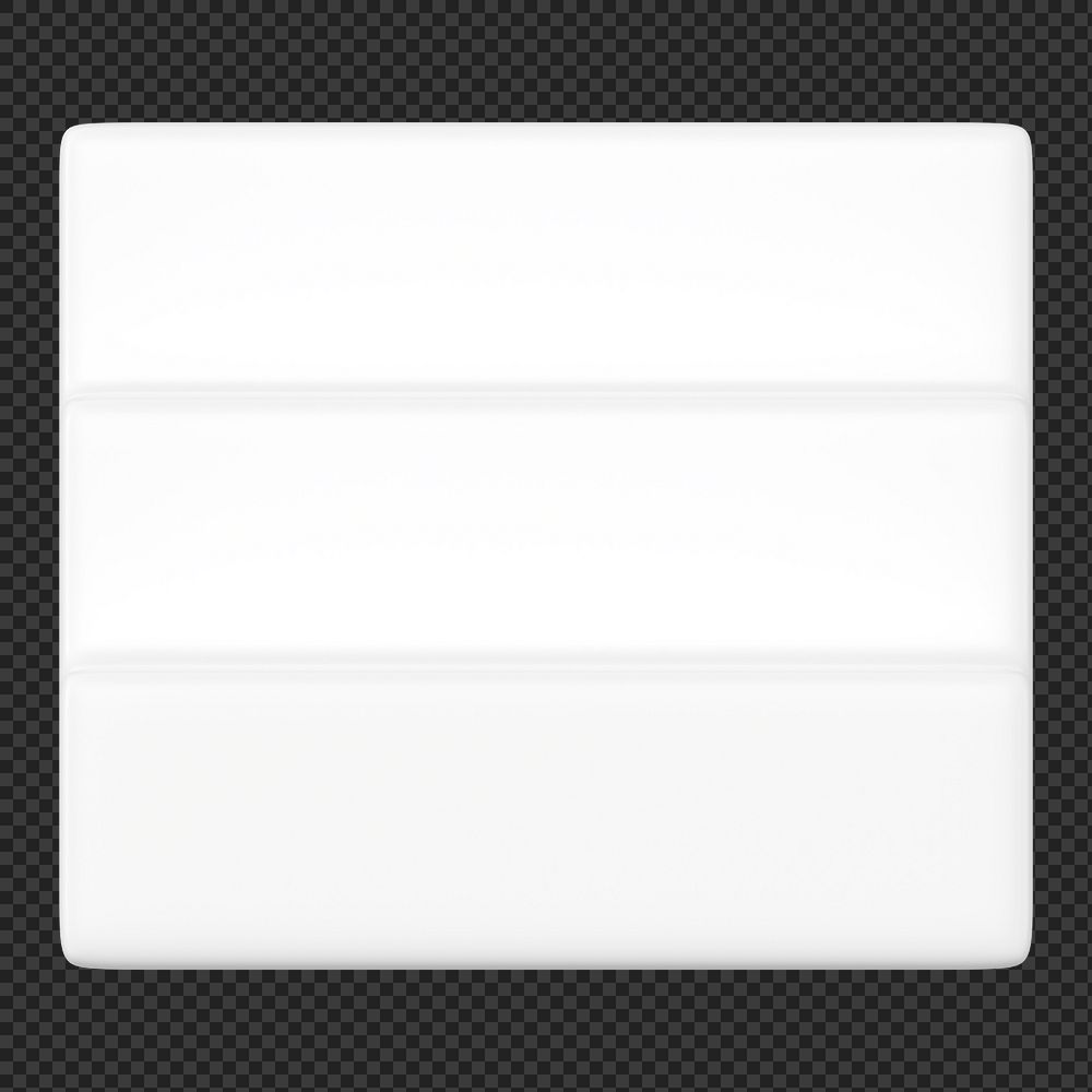 3D white square png, geometric | Premium PNG - rawpixel