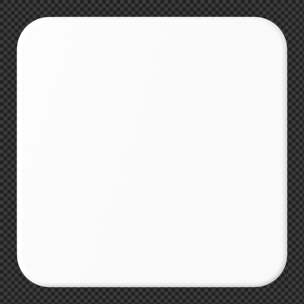 3D white badge png square | Premium PNG - rawpixel