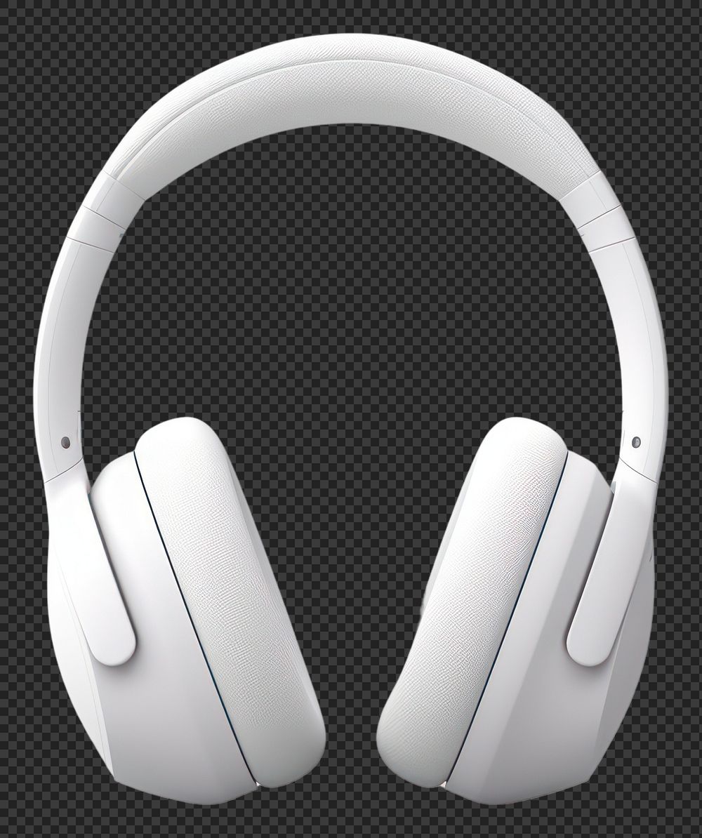 PNG Headphones headset white | Free PNG - rawpixel