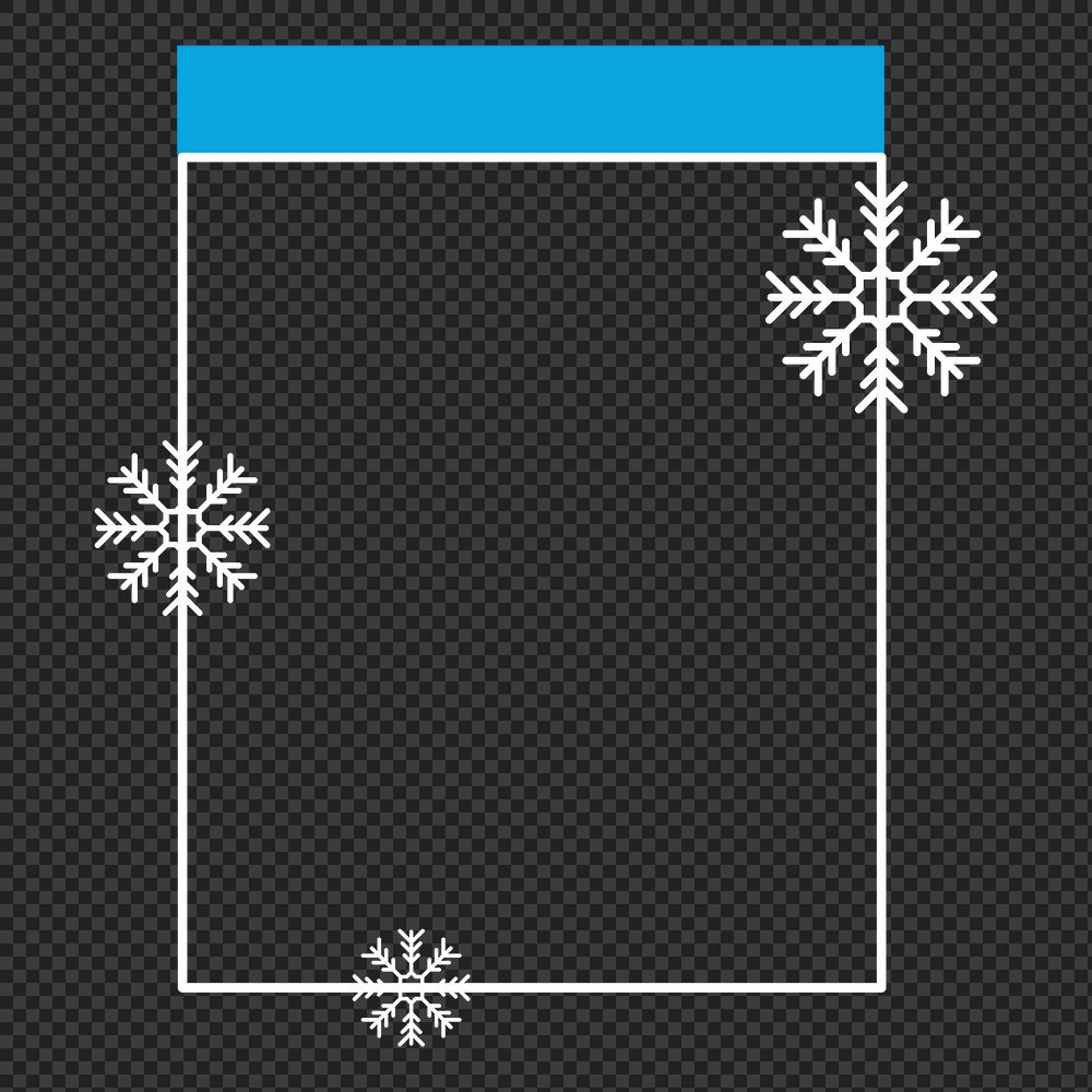 Png winter frame element, transparent | Free PNG - rawpixel