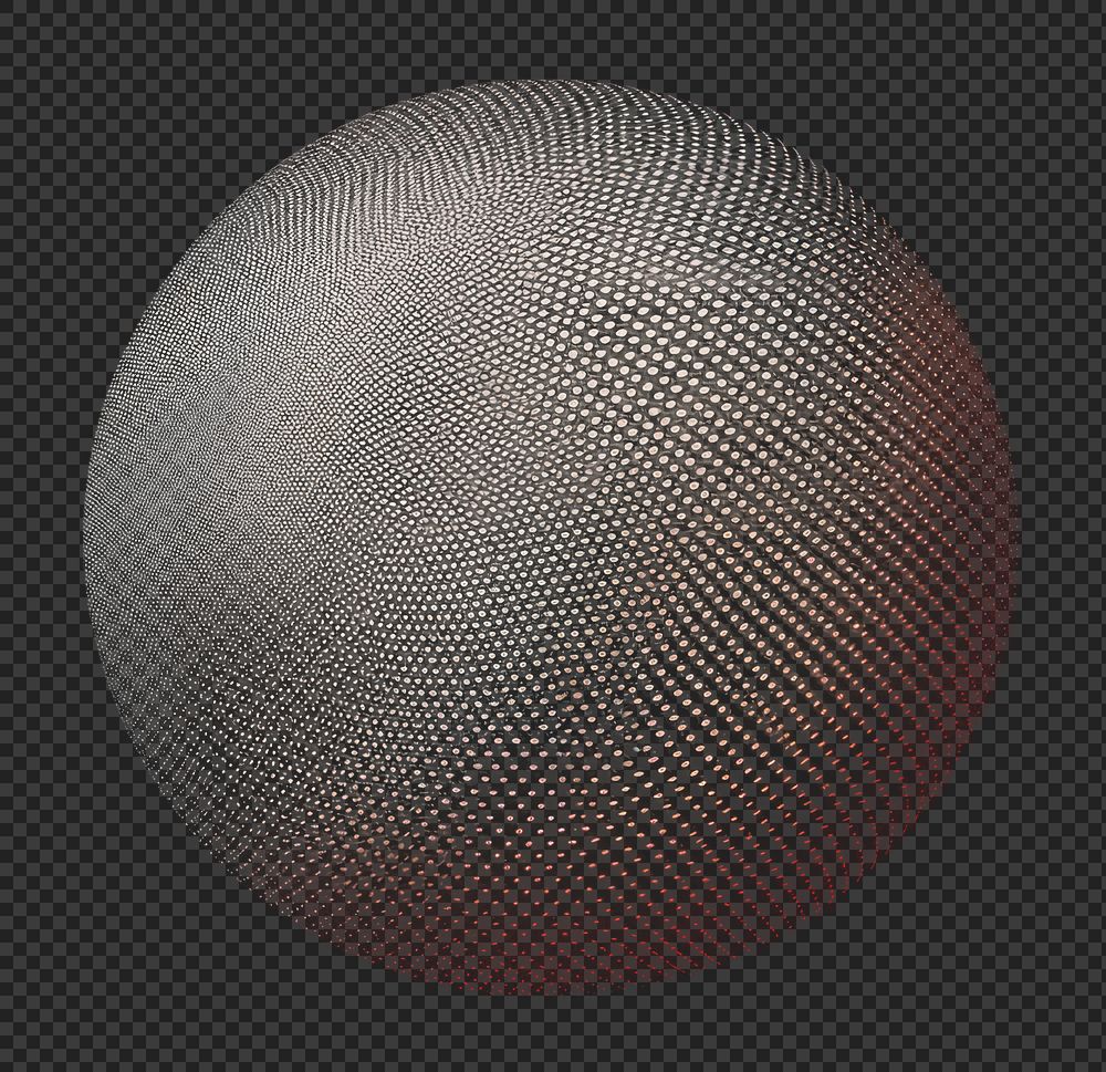 Halftone sphere effect png, transparent | Premium PNG - rawpixel