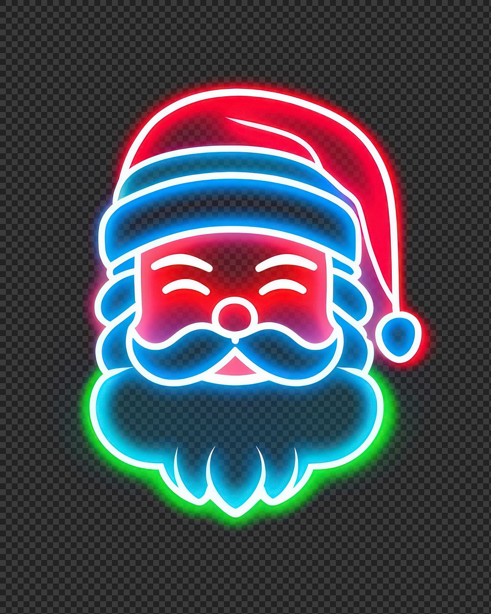 PNG Santa claus neon light | Premium PNG - rawpixel