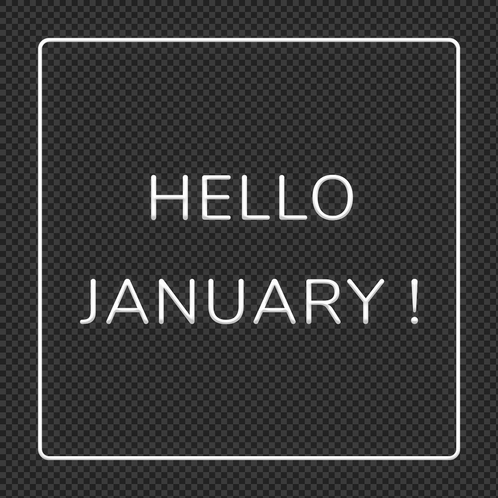 Frame with Hello January! png | Free PNG - rawpixel