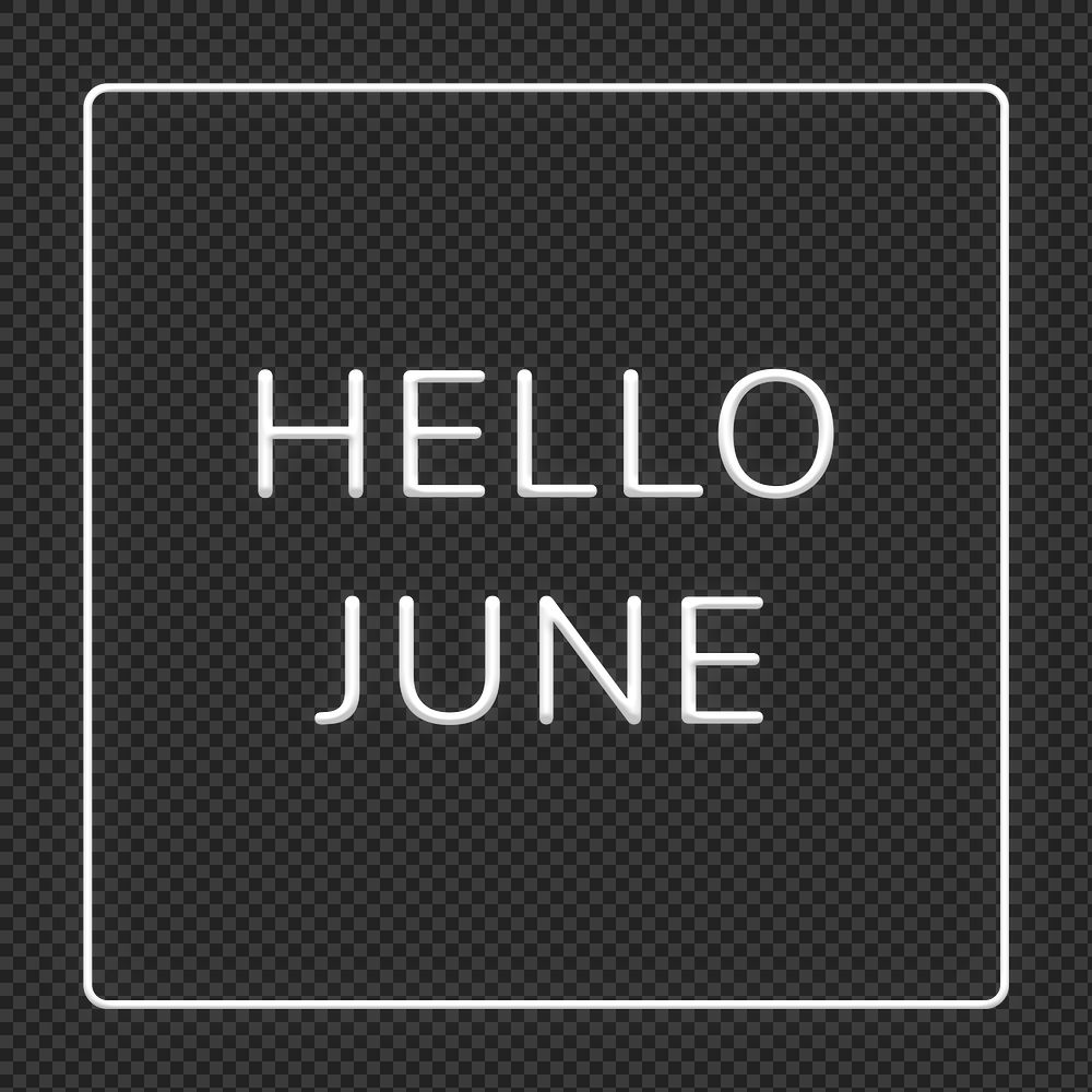 Frame with Hello June png | Free PNG - rawpixel