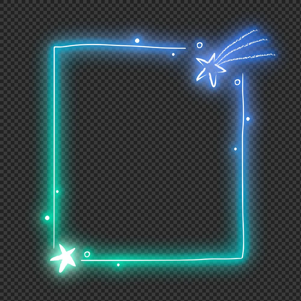 Neon frame png planet glowing | Free PNG - rawpixel
