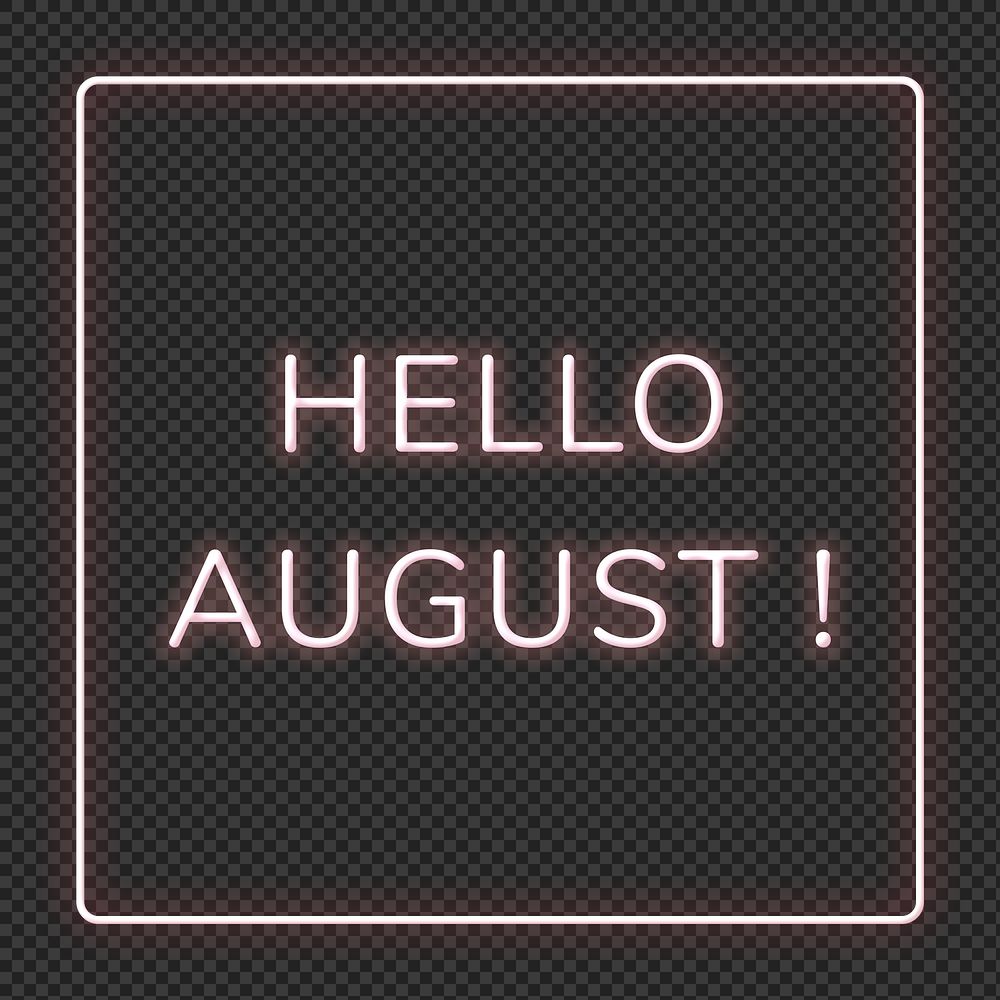 Frame with Hello August! png | Free PNG - rawpixel