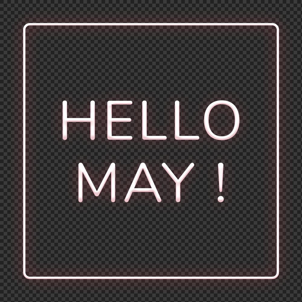 Frame with Hello May! png | Free PNG - rawpixel