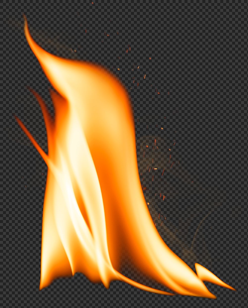 Campfire flame png sticker, realistic | Free PNG Sticker - rawpixel