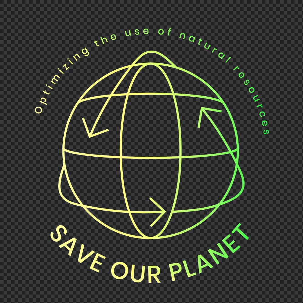 Global environmental logo png save | Premium PNG Sticker - rawpixel