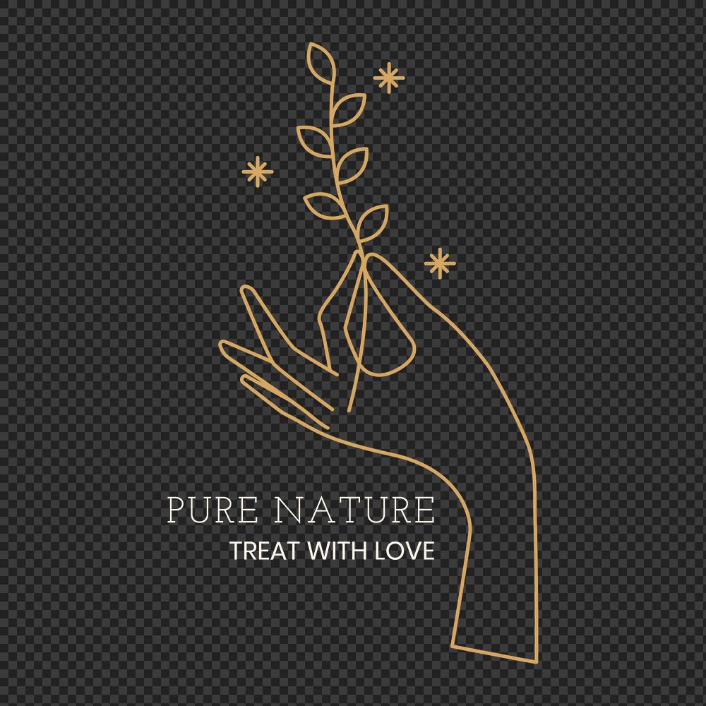 Pure nature logo png sticker, | Premium PNG Sticker - rawpixel