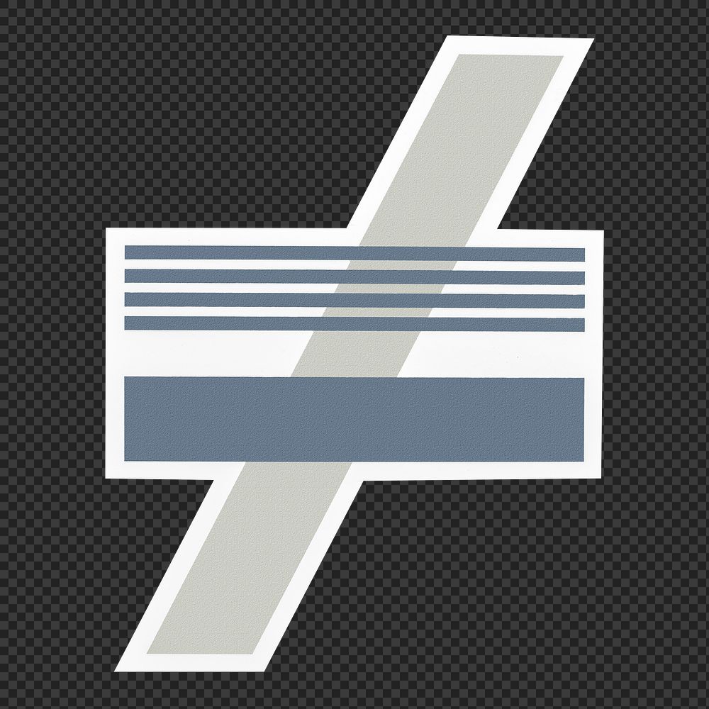 Not equal sign mathematics icon | Free PNG Sticker - rawpixel