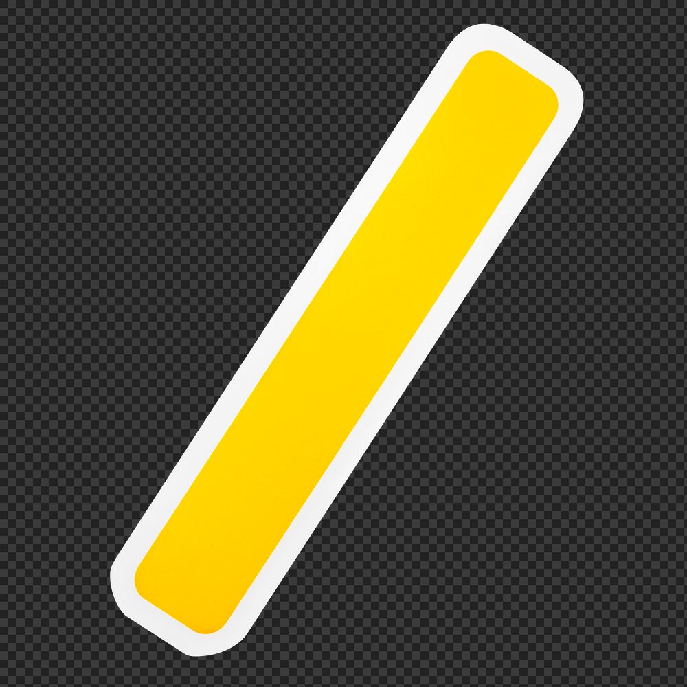 Slash symbol paper craft illustration | Free PNG Sticker - rawpixel