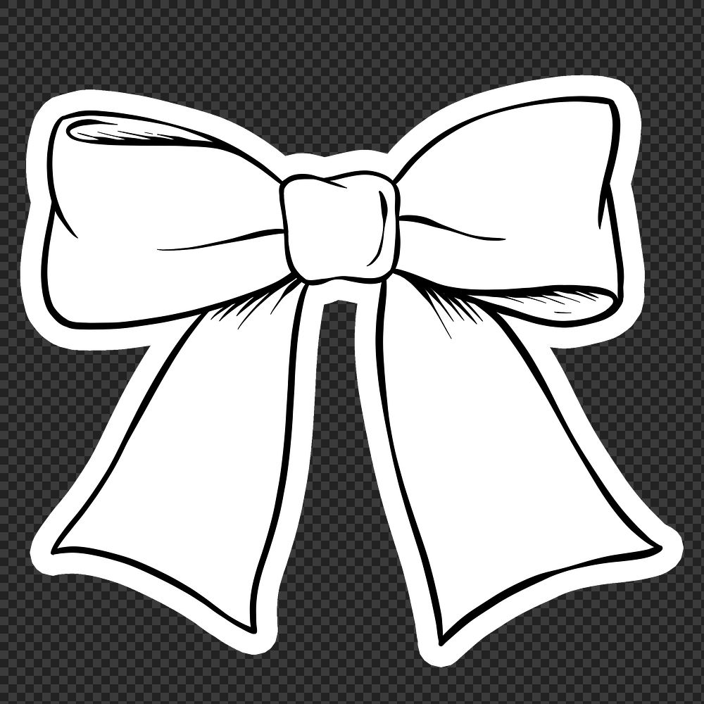 White ribbon sticker design element | Free PNG Sticker - rawpixel