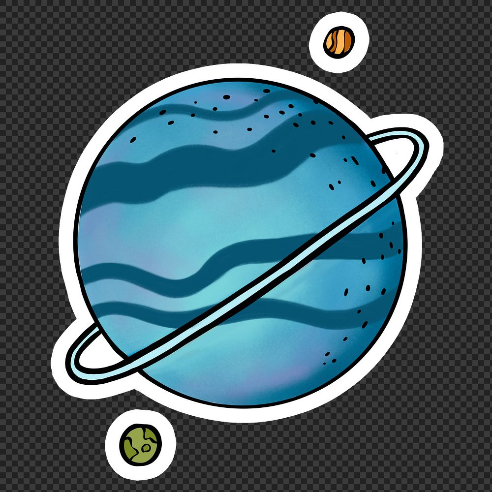 Planet with a ring system | Free PNG Sticker - rawpixel