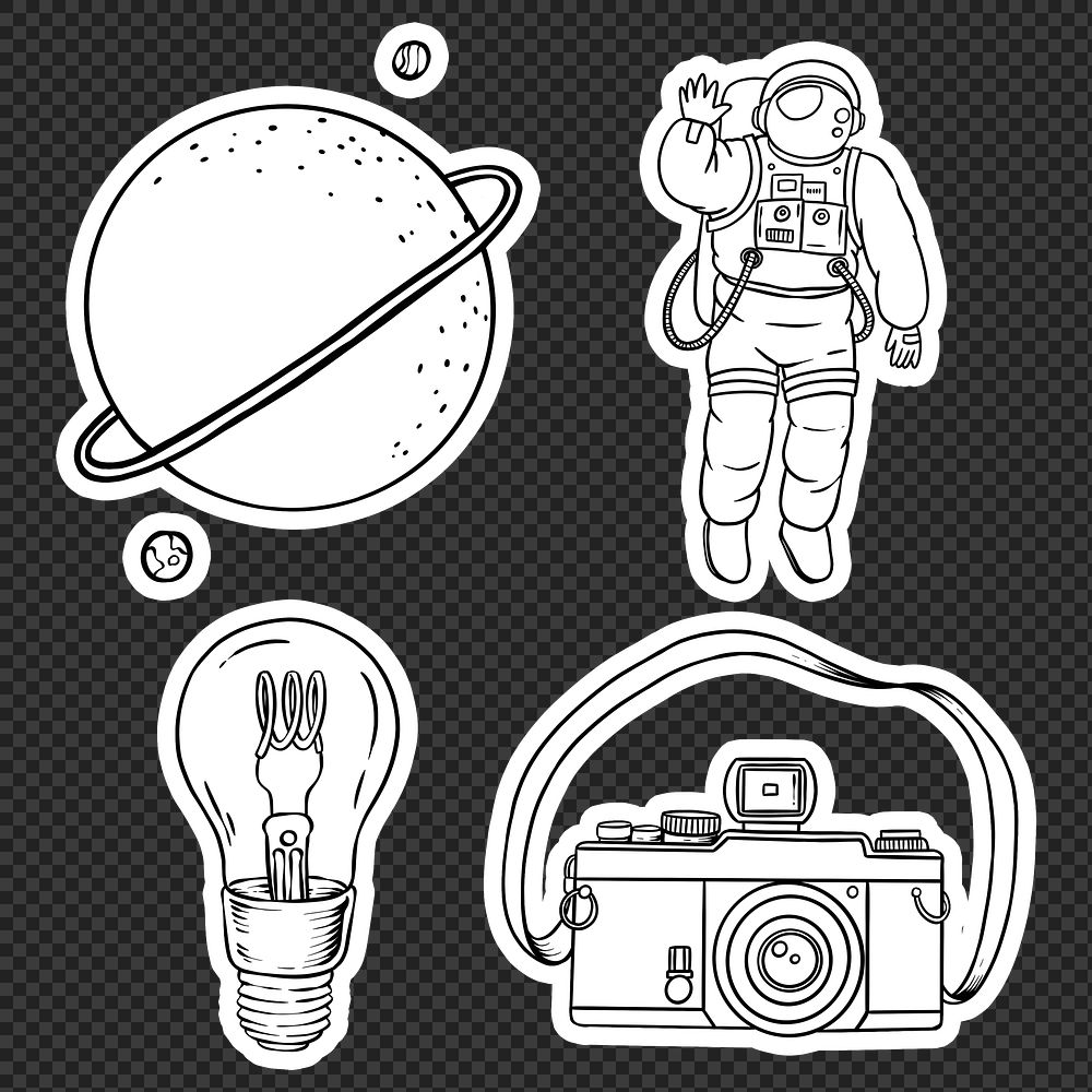 Mix stickers set design element | Premium PNG - rawpixel