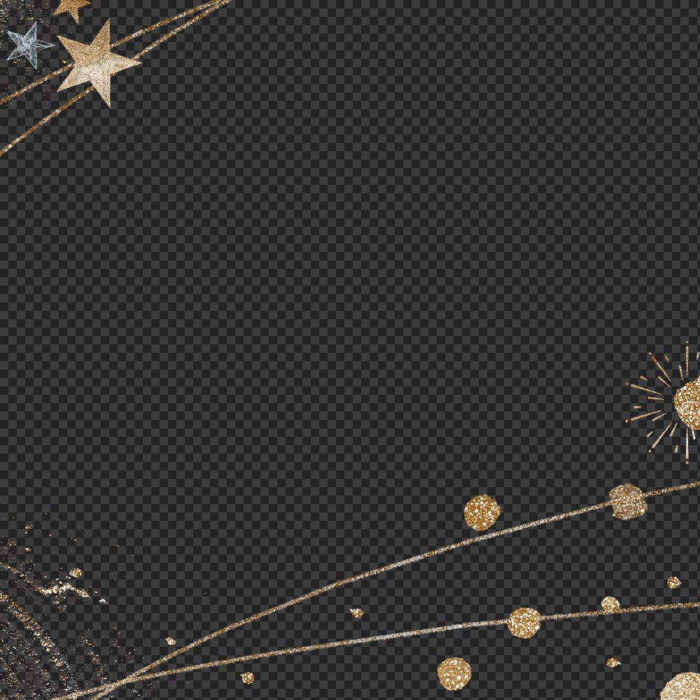Glittery festive star border png | Premium PNG - rawpixel