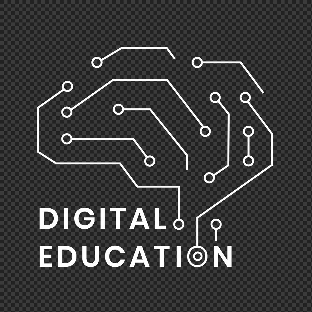 Digital education logo png with AI | Free PNG Sticker - rawpixel