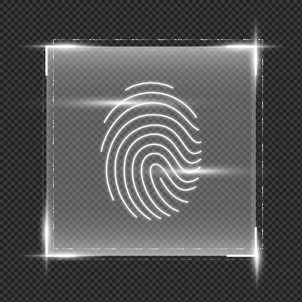 Fingerprint biometric scan png cyber | Premium PNG Sticker - rawpixel