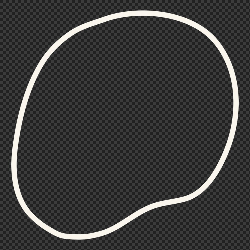 White outline shape png sticker | Premium PNG - rawpixel