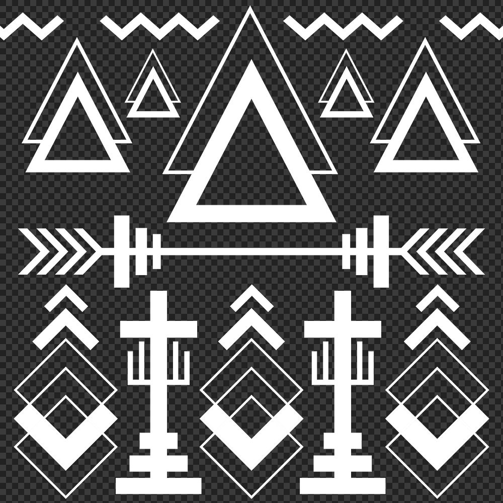 Tribal pattern png, transparent background, | Free PNG - rawpixel