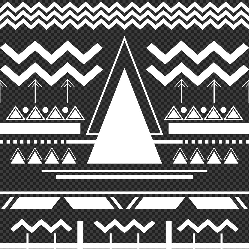 Tribal pattern png, transparent background, | Free PNG - rawpixel