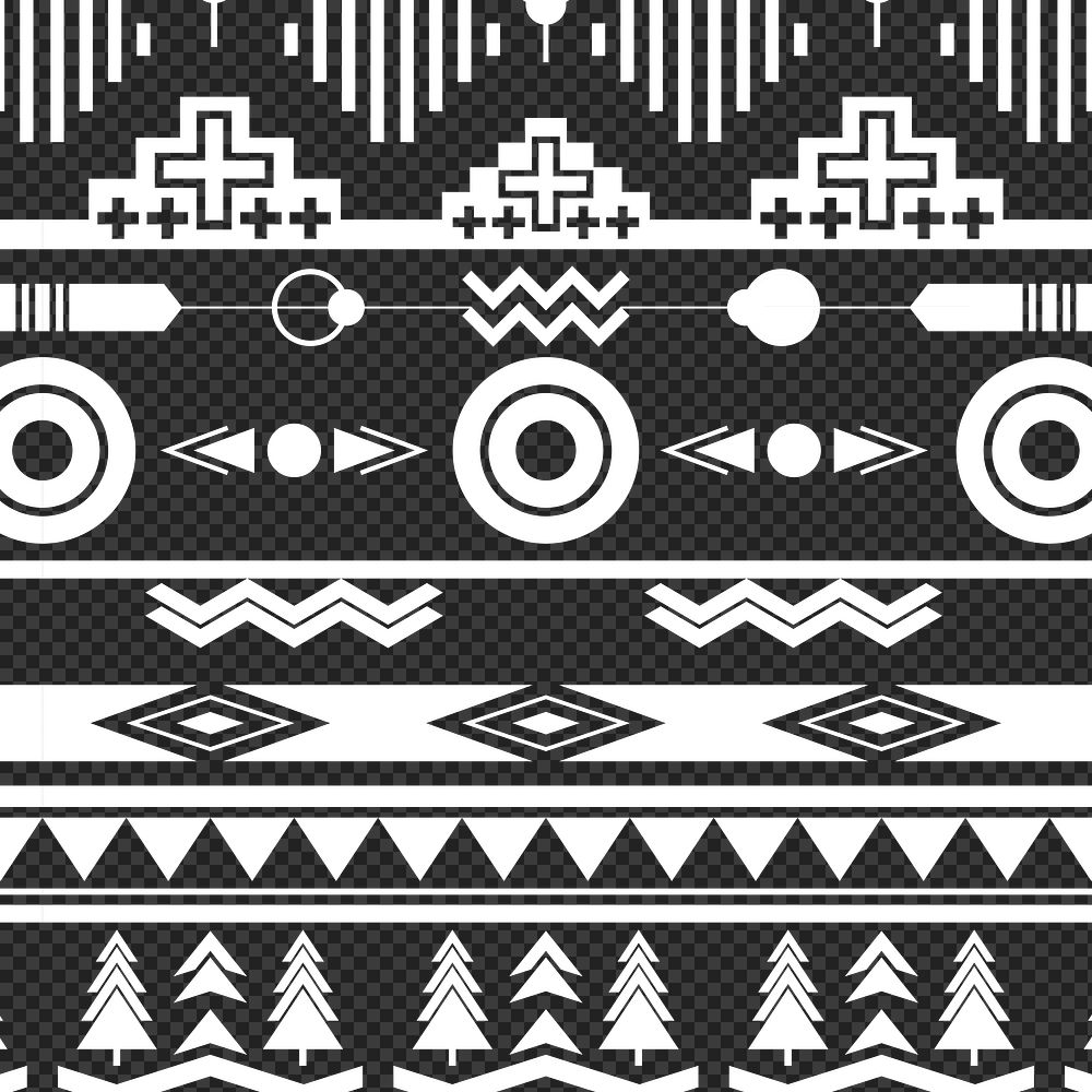 Tribal pattern png, transparent background, | Free PNG - rawpixel